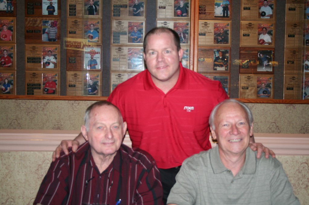 Sweeper winners Dave Rhoads & Stan Winters with Storm’s Tim Mack ...